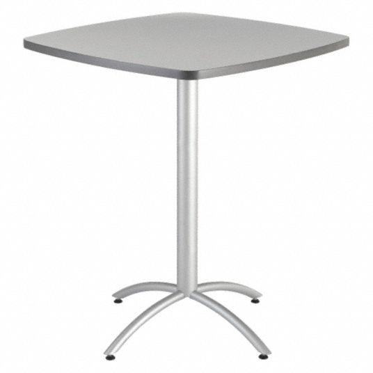 CAFEWORKS, Melamine, Gray, Cafe/Breakroom Table - 45TR16|65677 - Grainger