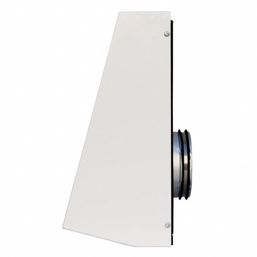 FANTECH Exhaust Fan: 574 cfm, 8 in Duct, 120V AC, Powder-Coated Steel ...