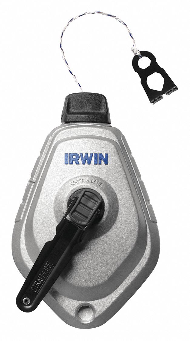 IRWIN STRAIT-LINE, 6:1, 100 ft Line Lg, Chalk Line Reel - 45TY58 ...