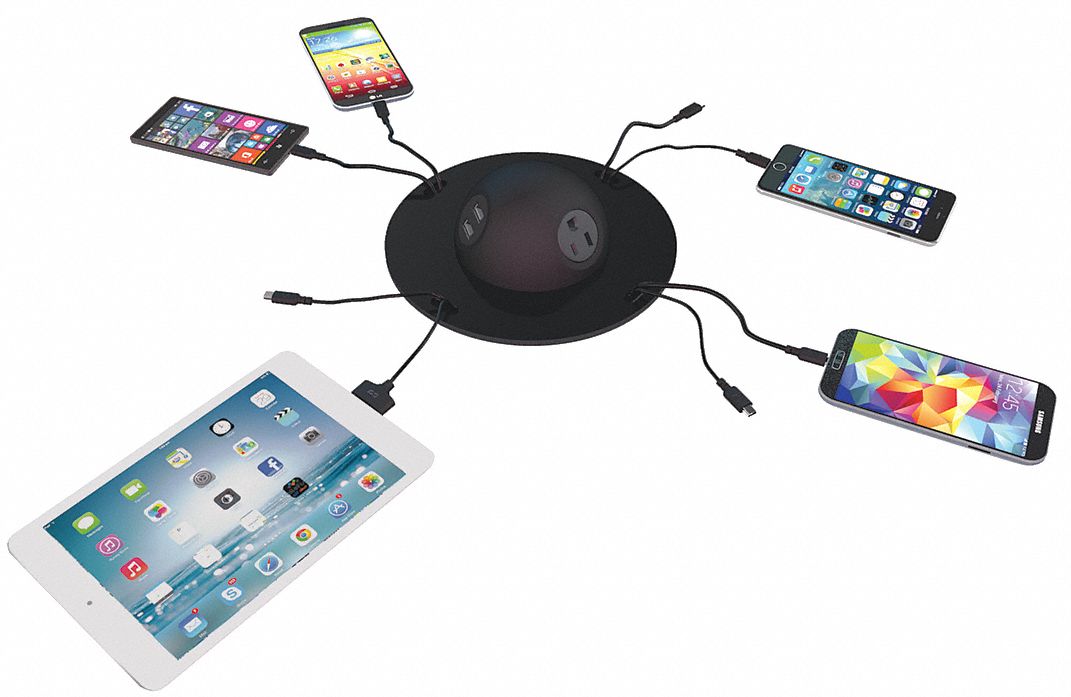 KWIKBOOST, (2) 9 in Micro USB/(3) 9 in Lightning/(3) 9 in Type C cables ...