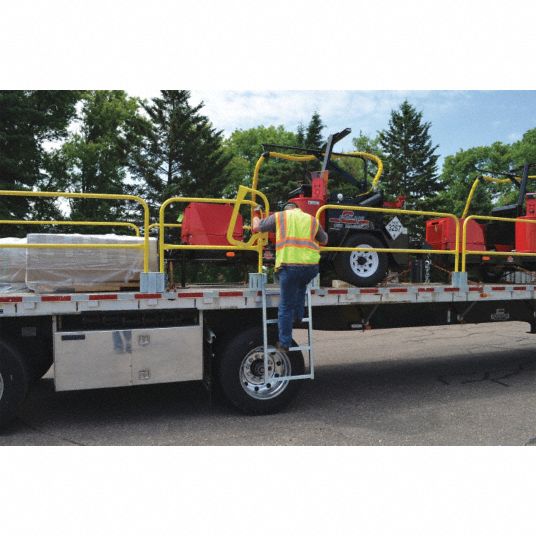 GARLOCK SAFETY SYSTEMS, Flatbed Protection, 132 1/8 in Overall Dp ...