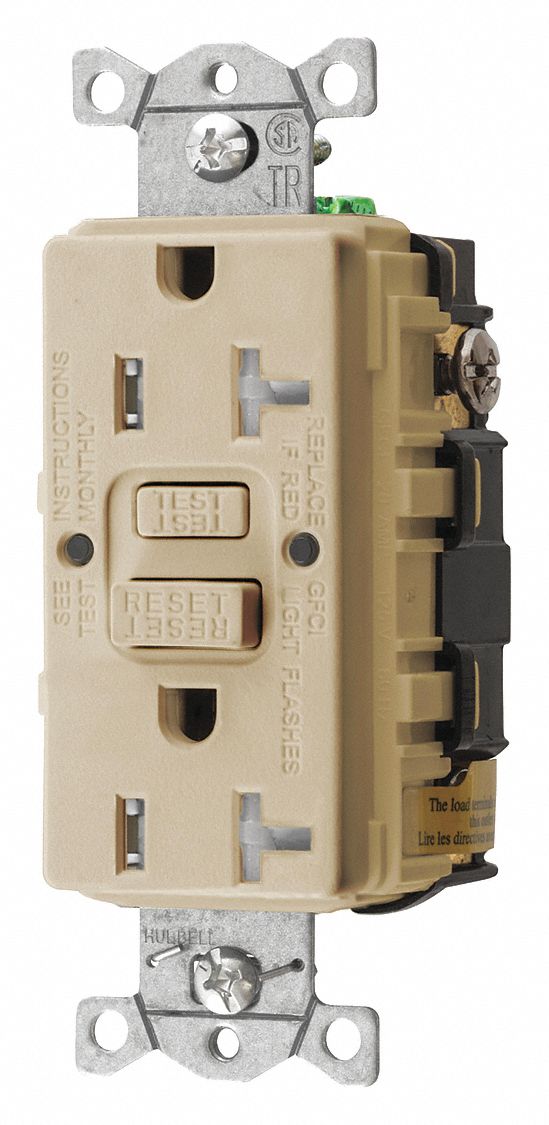Duplex, 5-20R, GFCI Receptacle - 45UF39|GFTRST20I - Grainger