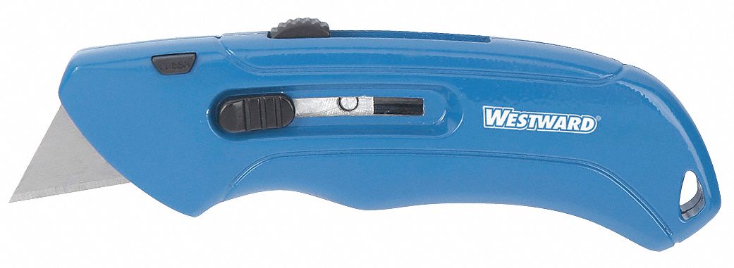 WESTWARD, 5 1/2 in Overall Lg, Steel Std Tip, Utility Knife - 45V556 ...