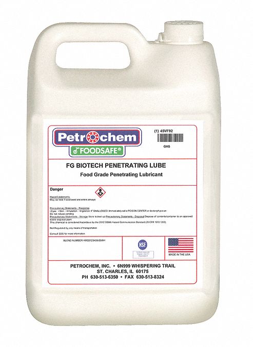 PETROCHEM, 1 gal, Jug, Compressor Oil - 45VF64|BIOTECH FGPL-001 - Grainger