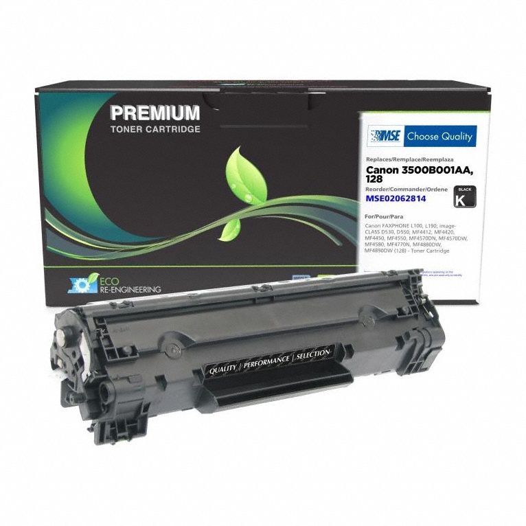 MSE, Black, 128, Toner Cartridge - 45VL58|MSE-3500B001AA - Grainger
