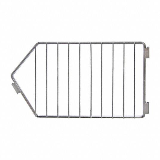 3/8 in x 20 in x 9 in, Steel, Modular Stacking Basket Divider - 45VX76 ...