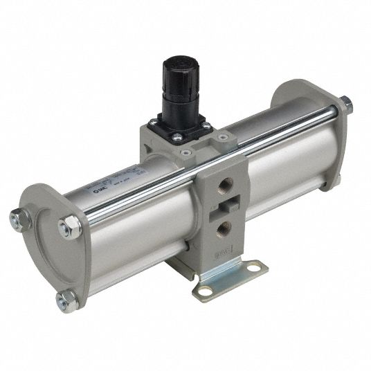 SMC Booster Regulator: 3/8 in, NPT, 35.3 scfm, 145 psi Max Op Pressure ...