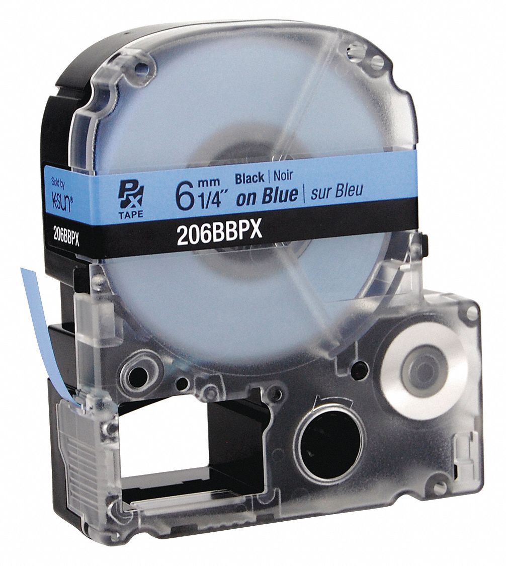 1/4 in x 30 ft, PET, Combined Label and Ribbon Cartridge - 45WA12 ...