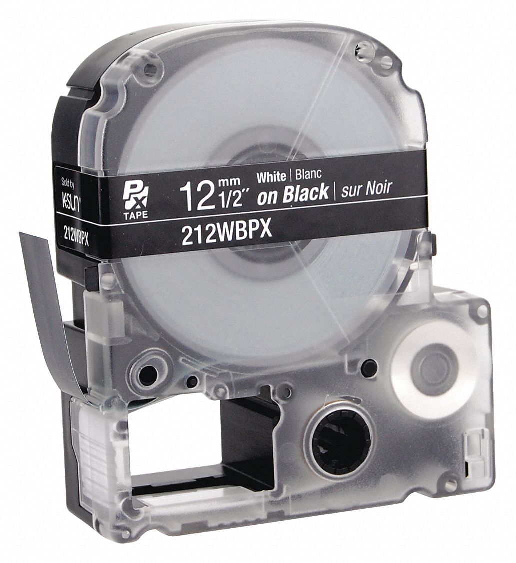 1/2 in x 30 ft, PET, Combined Label and Ribbon Cartridge - 45WA23 ...