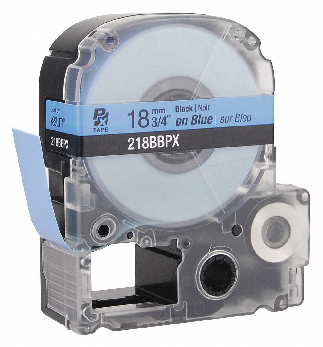 3/4 in x 30 ft, PET, Combined Label and Ribbon Cartridge - 45WA45 ...