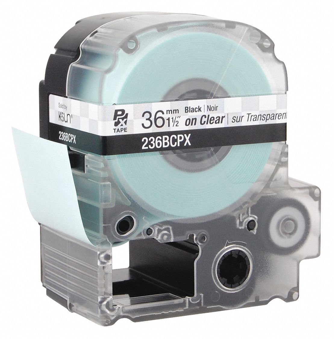 1 1/2 in x 30 ft, Polyester, Continuous Label Roll Cartridge - 45WA65 ...