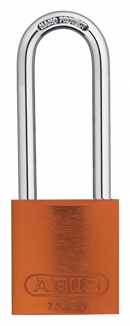 ABUS, Keyed Different, Aluminum, Keyed Padlock - 45WP66|19354 - Grainger