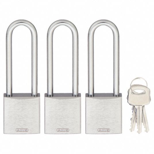 ABUS, Keyed Alike, Aluminum, Keyed Padlock - 45WP79|19421 - Grainger