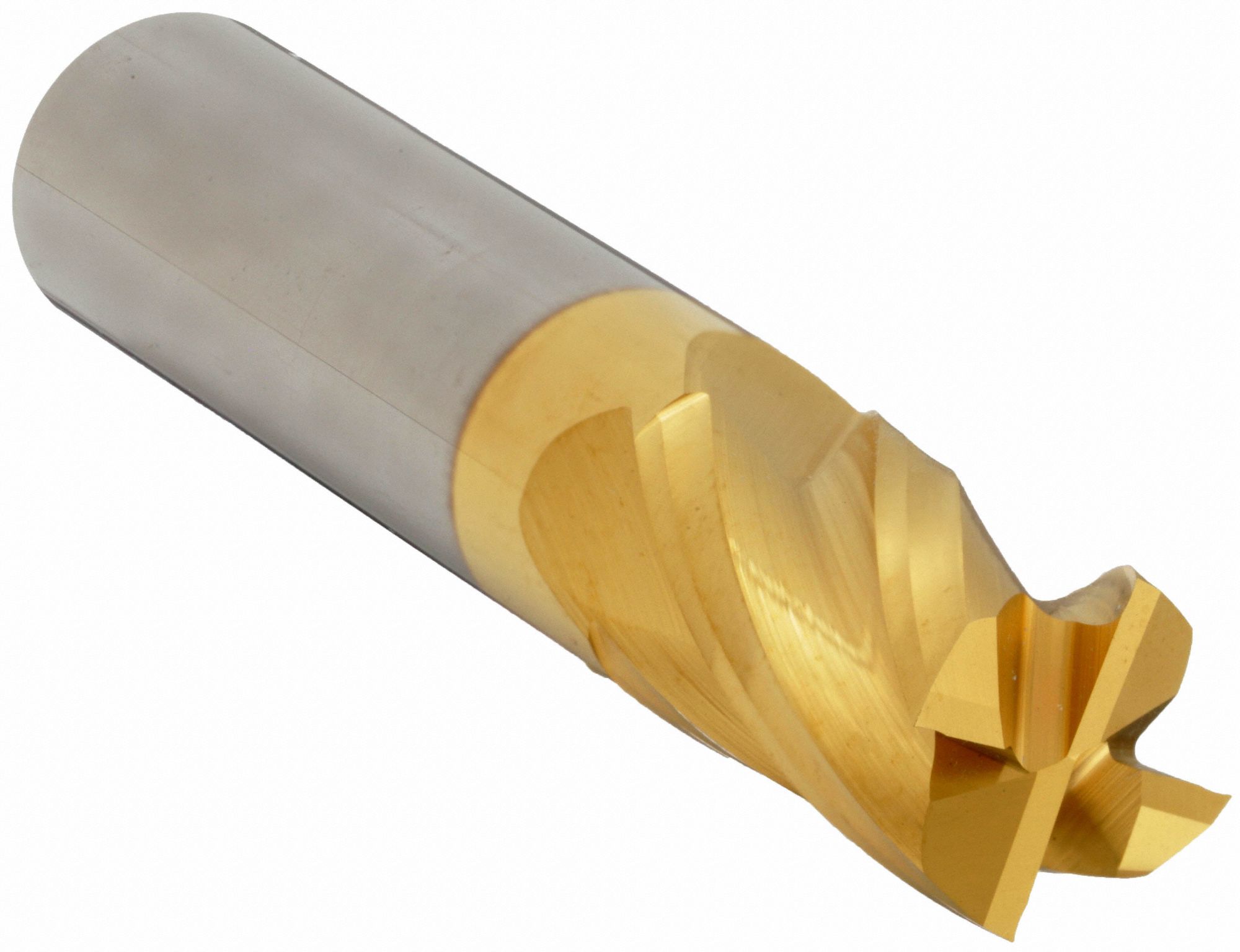 Carbide, TiN Coated, Square End Mill - 45XF35|203-001241 - Grainger