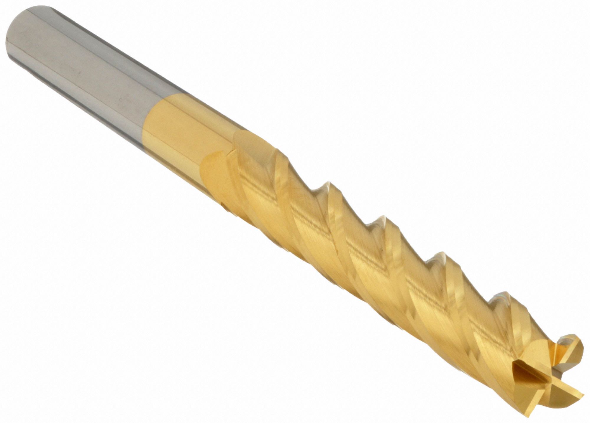 Carbide, TiN Coated, Square End Mill - 45XP71|218-001105 - Grainger