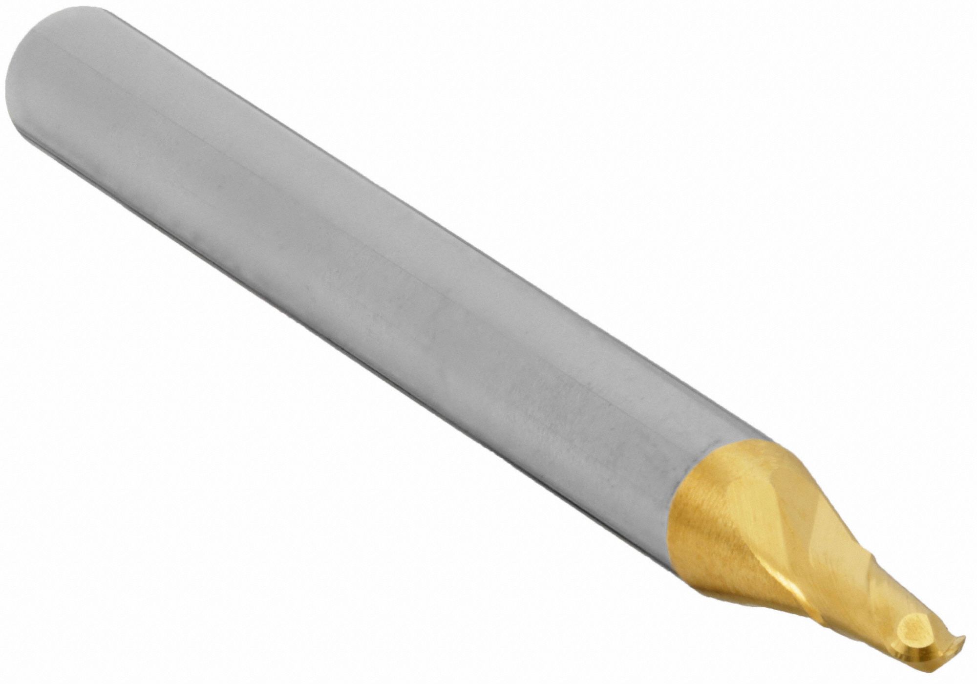 Carbide, TiN Coated, Ball End Mill - 45XR54|219-011045 - Grainger