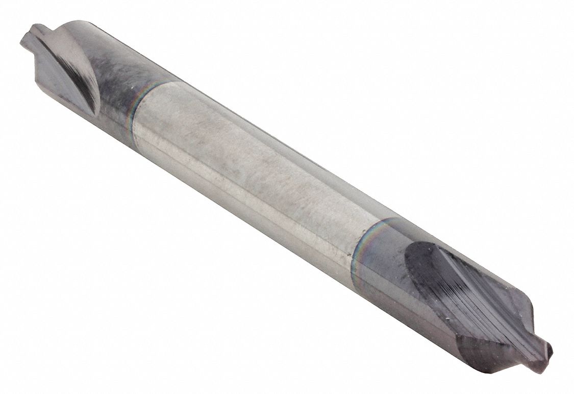 #2 Drill Size, 3/16 in Body Dia., Center Drill - 45YG92|300-001004B ...