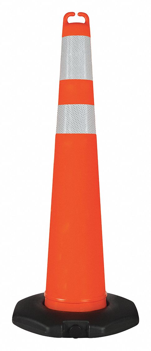 Grabber Top, 2 Reflective Stripes, Traffic Cone - 45YJ69|45YJ69 - Grainger
