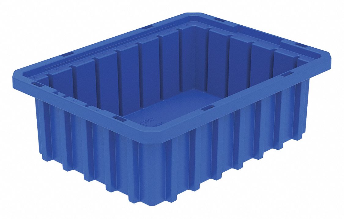 AKRO-MILS Caja Divisora, Azul, Altura Exterior 3-1/2", Longitud ...