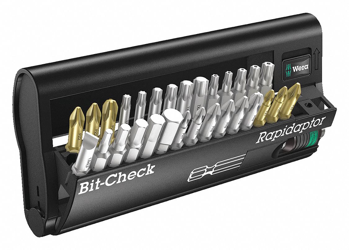 WERA, Not Impact Rated, 29 No. of Pieces, Driver Bit Set - 45YN07 ...