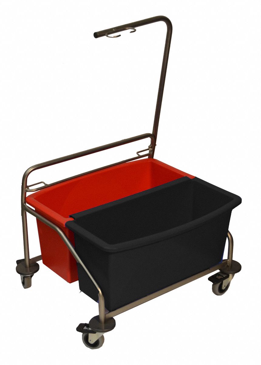 21 3/4 in Overall Lg, Includes Handle, Mop Cart - 45YN34|BCRMOPCART1 ...