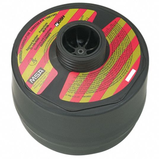 Gas Mask Canister, Color Code Olive/Magenta, PK 12 - Grainger