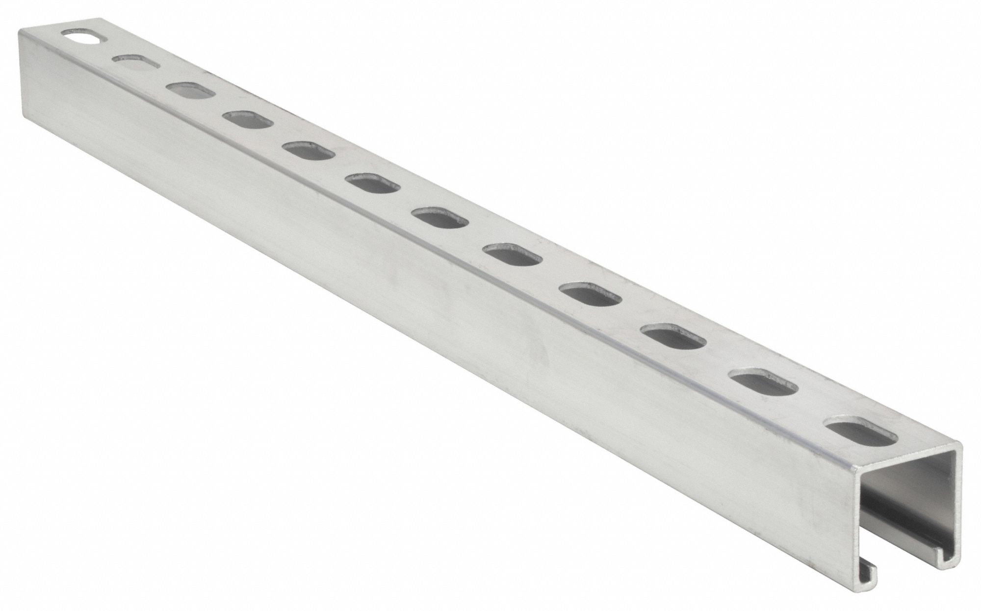 Aluminum, Plain, Strut Channel - Slotted - 45YV54|FS-200SS AL 120.00 ...