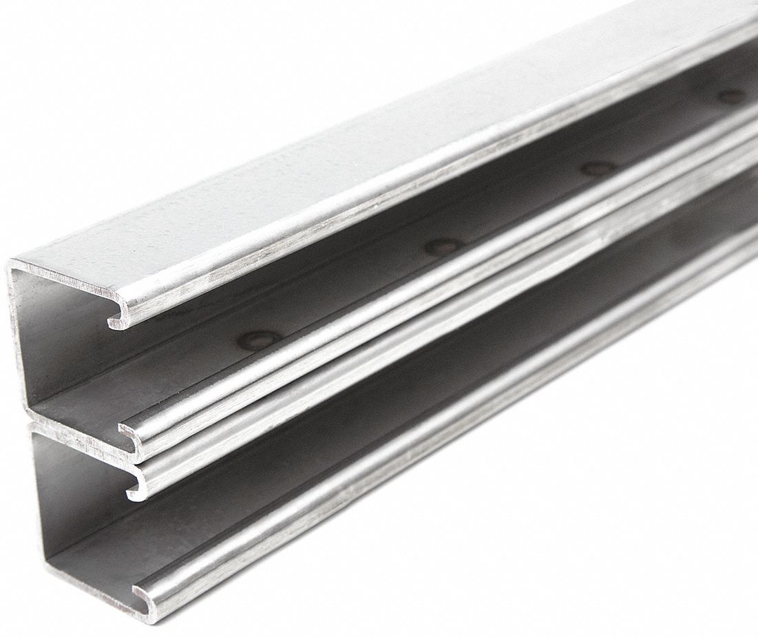 304 Stainless Steel, Polished, Strut Channel, Side-to-Side - 45YX34|FS ...
