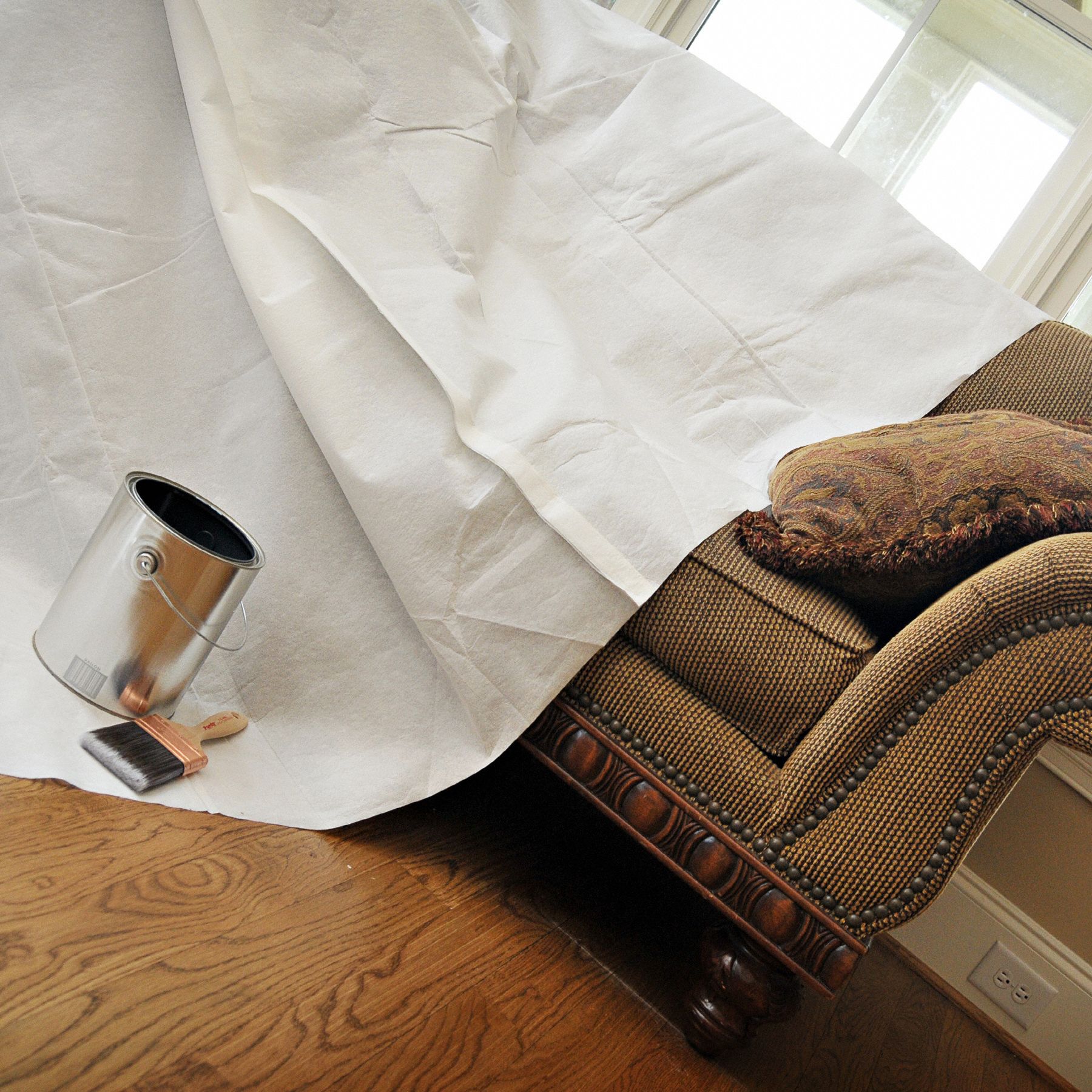 TRIMACO Double Guard Drop Cloth: Extra Heavy Duty, Paper/Plastic, 47 ...