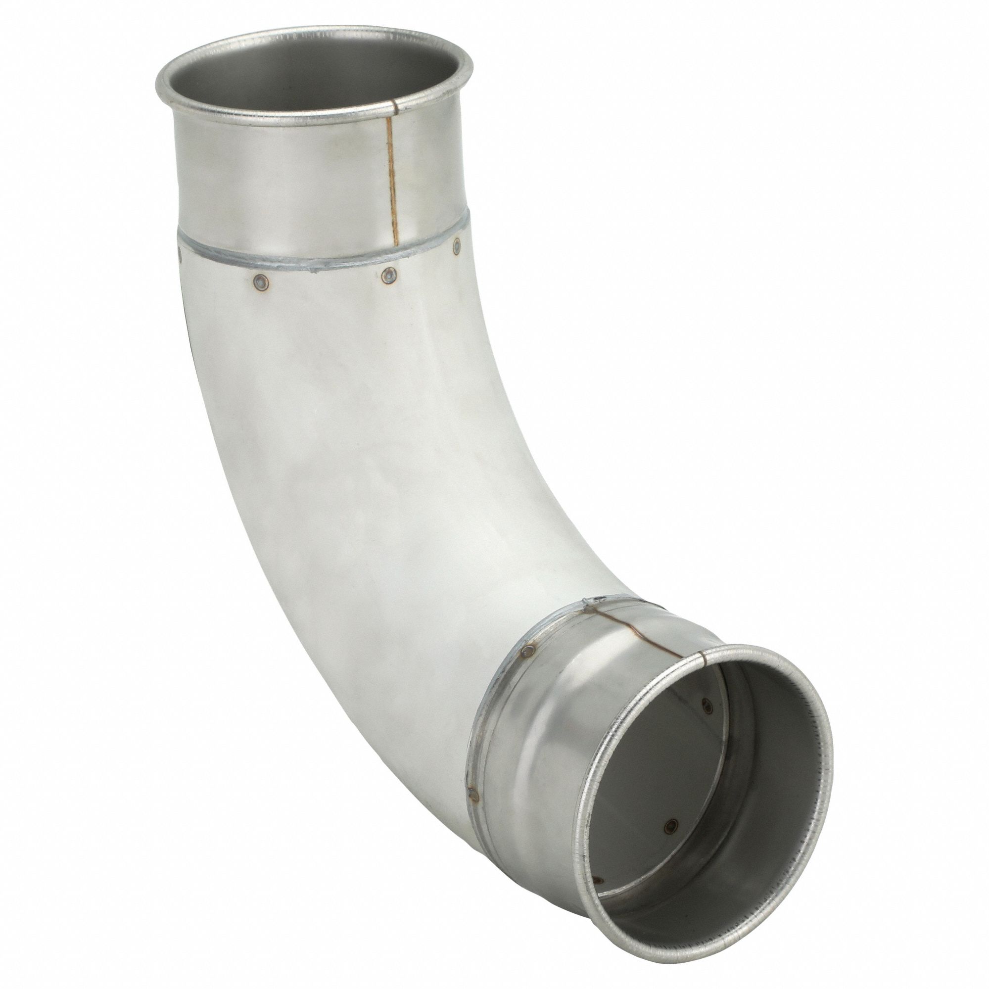 Stainless Steel, For 4 in Duct Dia, 90 Degree Elbow - 45ZA63|8010003650 ...