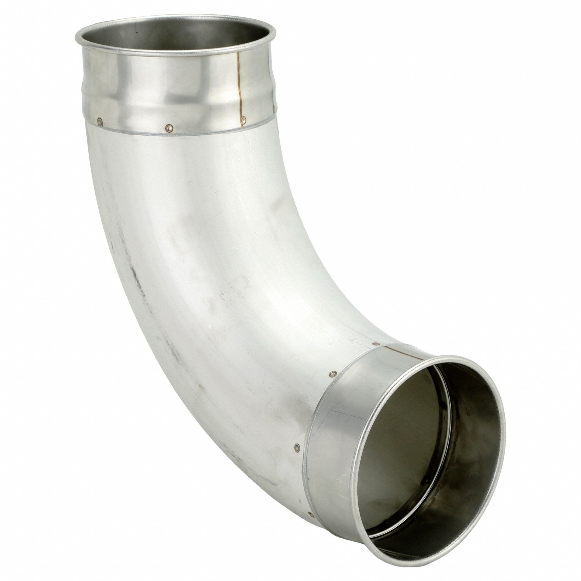 Stainless Steel, For 8 in Duct Dia, 90 Degree Elbow - 45ZC53|8010003674 ...
