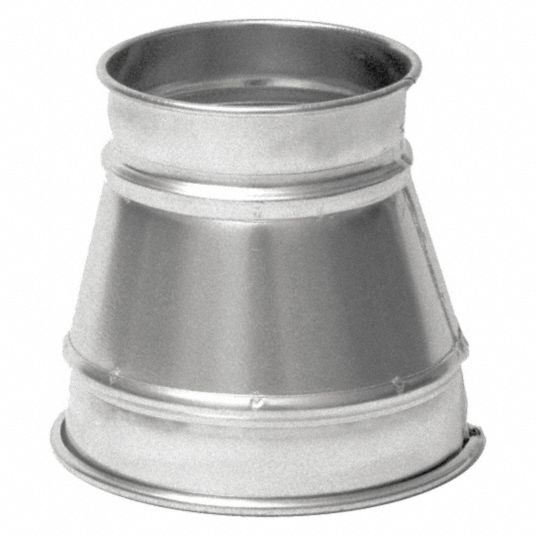 Stainless Steel, For 6 in_10 in Duct Dia, Duct Reducer - 45ZC89 ...