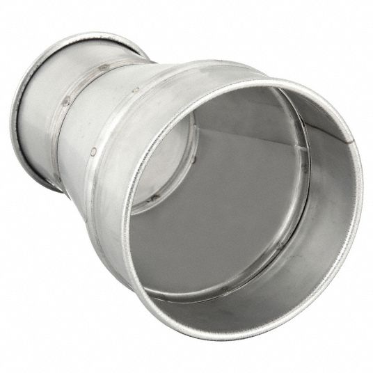 Stainless Steel, For 4 in_6 in Duct Dia, Duct Reducer - 45ZC84 ...