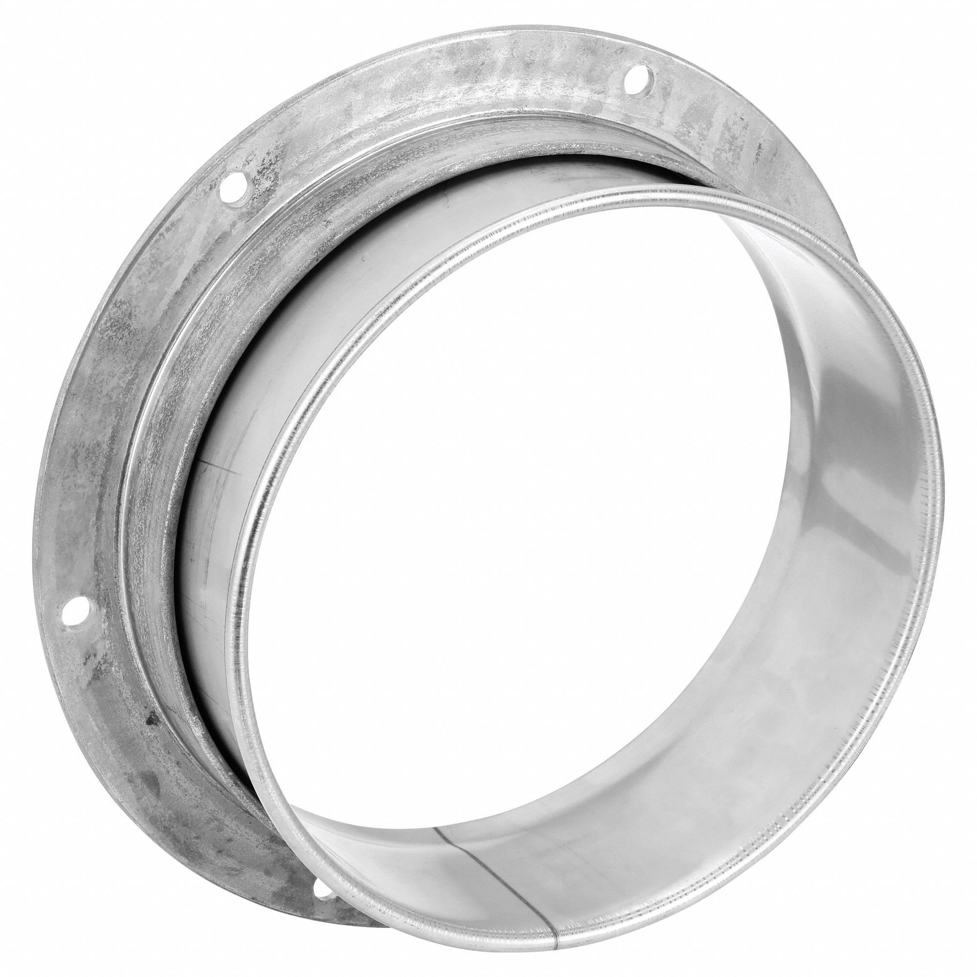 Stainless Steel, For 10 in Duct Dia, Angle Flange Adapter - 45ZD60 ...