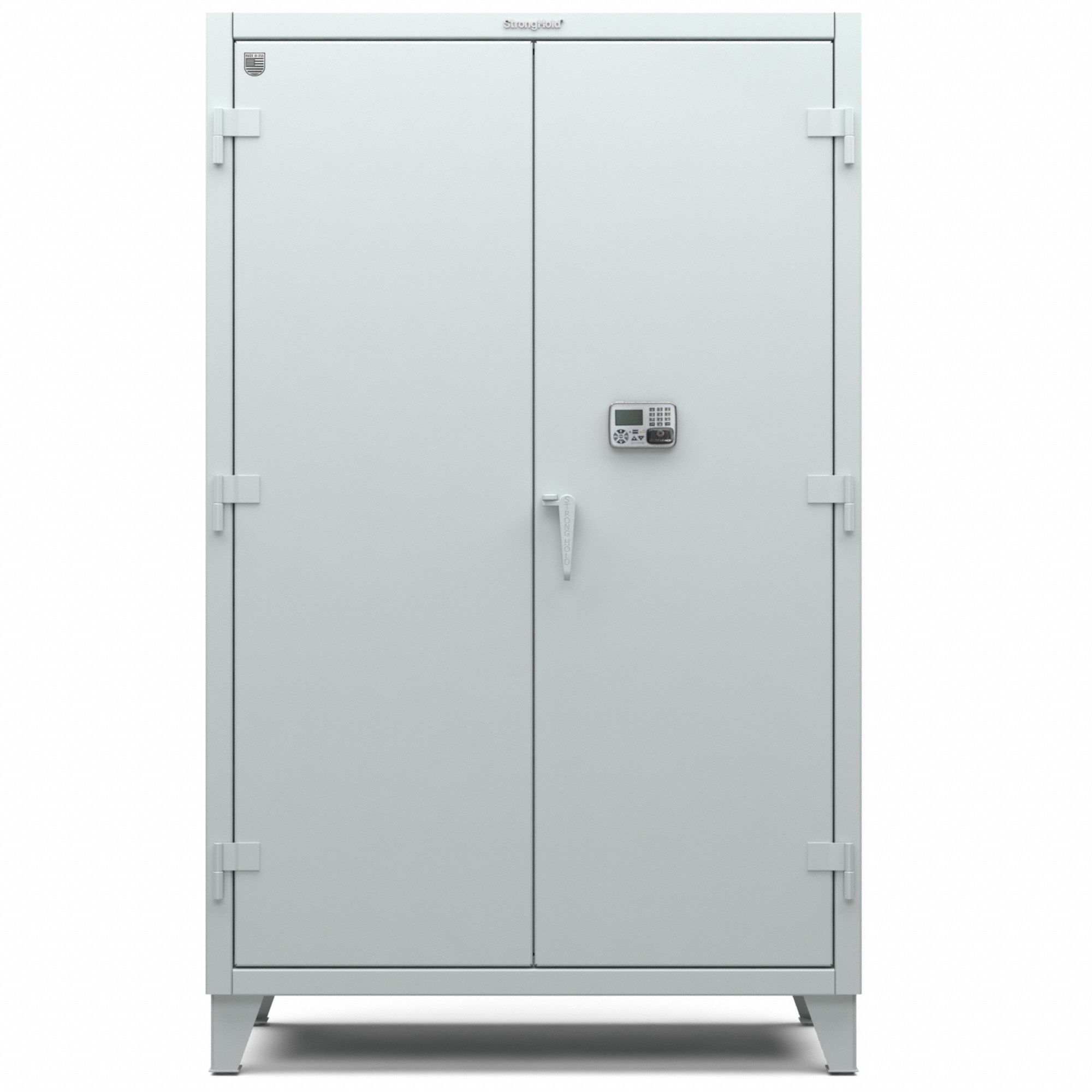 STRONG HOLD, 48 in x 24 in x 78 in, Swing Handle & Electronic Lock ...