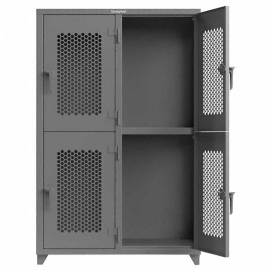STRONG HOLD, 48 in x 24 in x 75 in, Ventilated, Locker - 804U60|46-4H ...