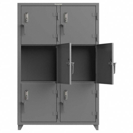 STRONG HOLD, 48 in x 24 in x 75 in, 3 Tiers, Locker - 804U67|46-6D-24 ...