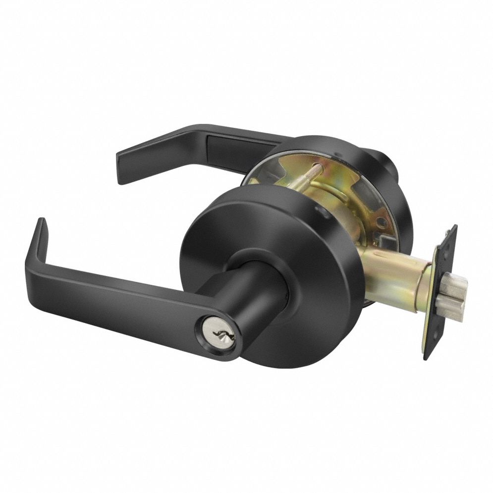 ASSA ABLOY ACCENTRA, Office Lever Locksets, Black, Door Lockset ...