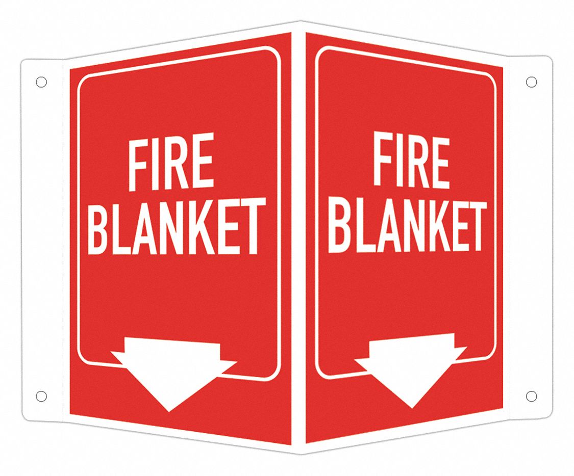 Aluminum, Mounting Holes Sign Mounting, Fire Sign - 460L76|LCVB-0005-NA ...