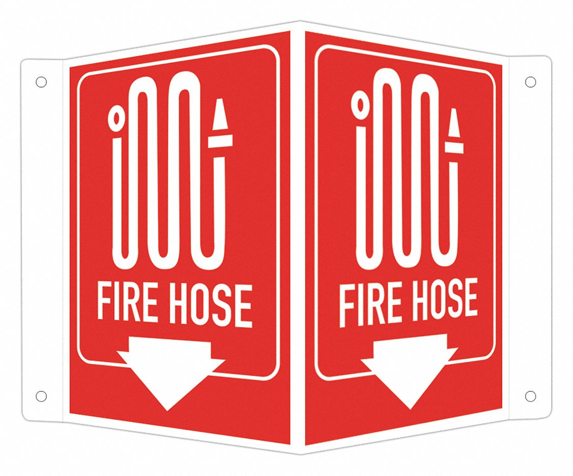 Aluminum, Mounting Holes Sign Mounting, Fire Sign - 460L42|LCVB-0009-RA ...