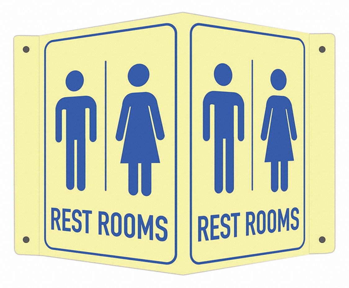 Aluminum, Mounting Holes Sign Mounting, Facility Sign - 460M35|LCVB ...