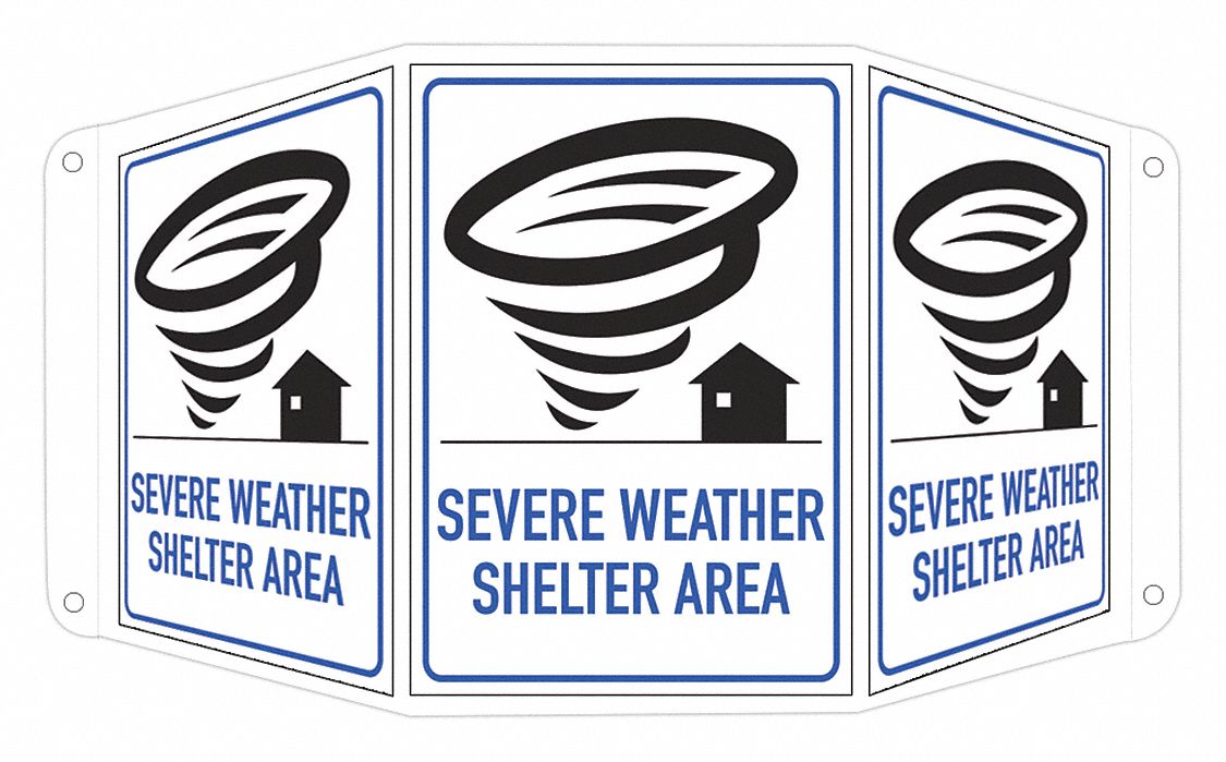 Aluminum, Mounting Holes Sign Mounting, Emergency Sign - 460N66|LCTB ...