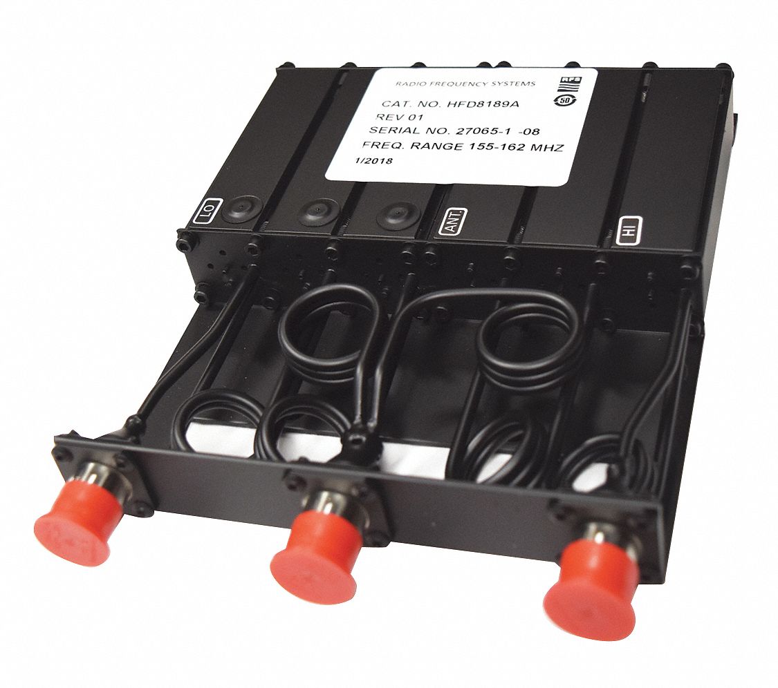 MOTOROLA Duplexer, 8-1/4" L x 6-1/4" W, VHF Type - 460X30|HFD8189 ...