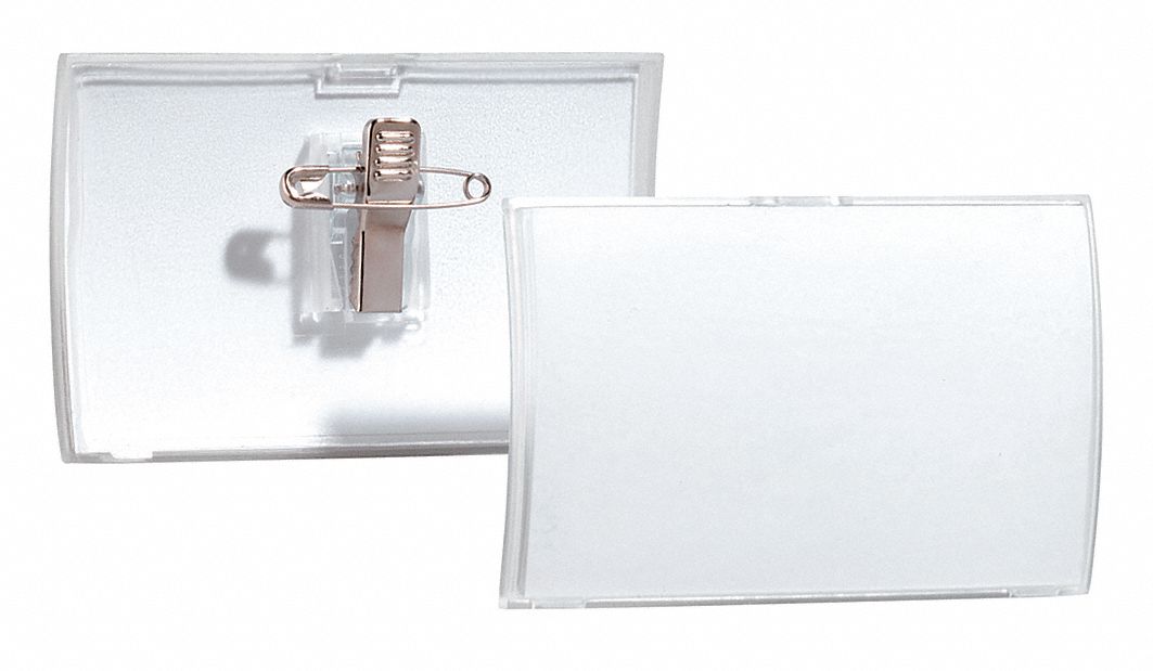 DURABLE, Name Badge, 2 1/4 in Ht, Name Badges - 461N81|821419 - Grainger