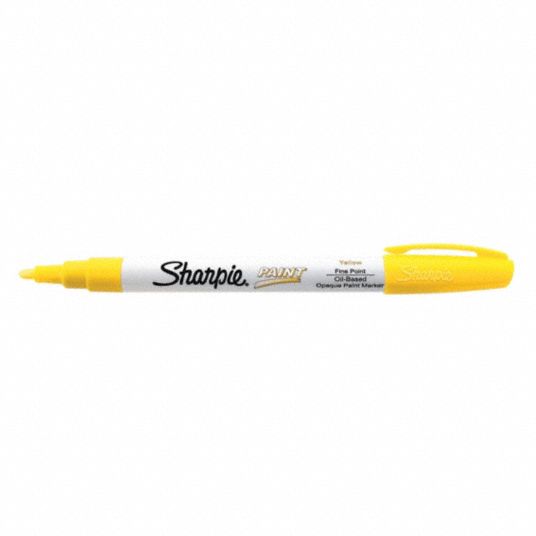 SHARPIE, Fiber, Yellow, Liquid Paint Marker - 462D43|35539 - Grainger