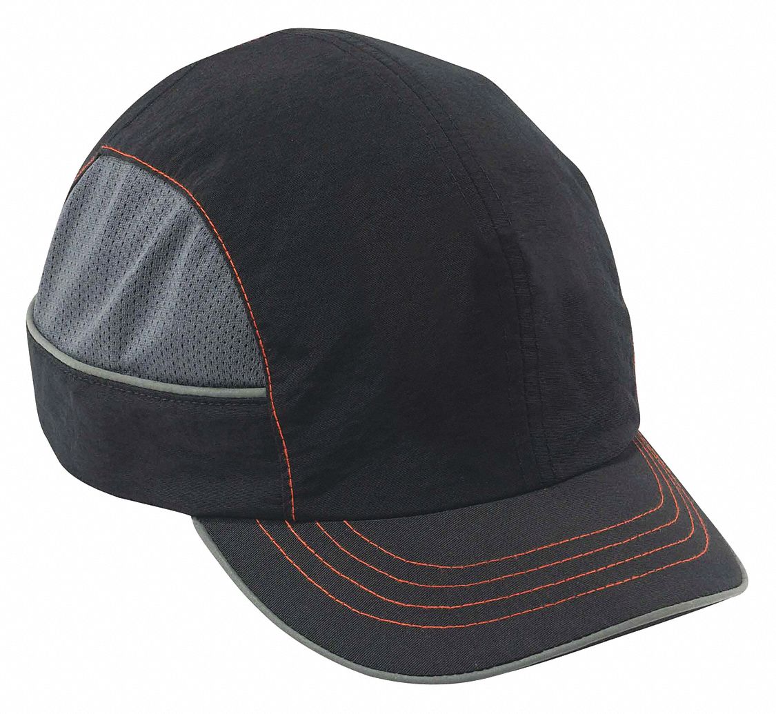 Black, Hook-and-Loop, Bump Cap - 462P30|8950XL - Grainger