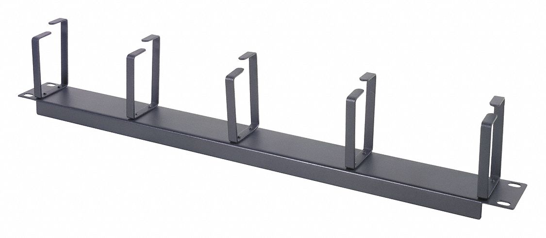 VIDEO MOUNT PRODUCTS, 1 Rack Units, 1 3/4 in Overall Ht, Cable Manager ...