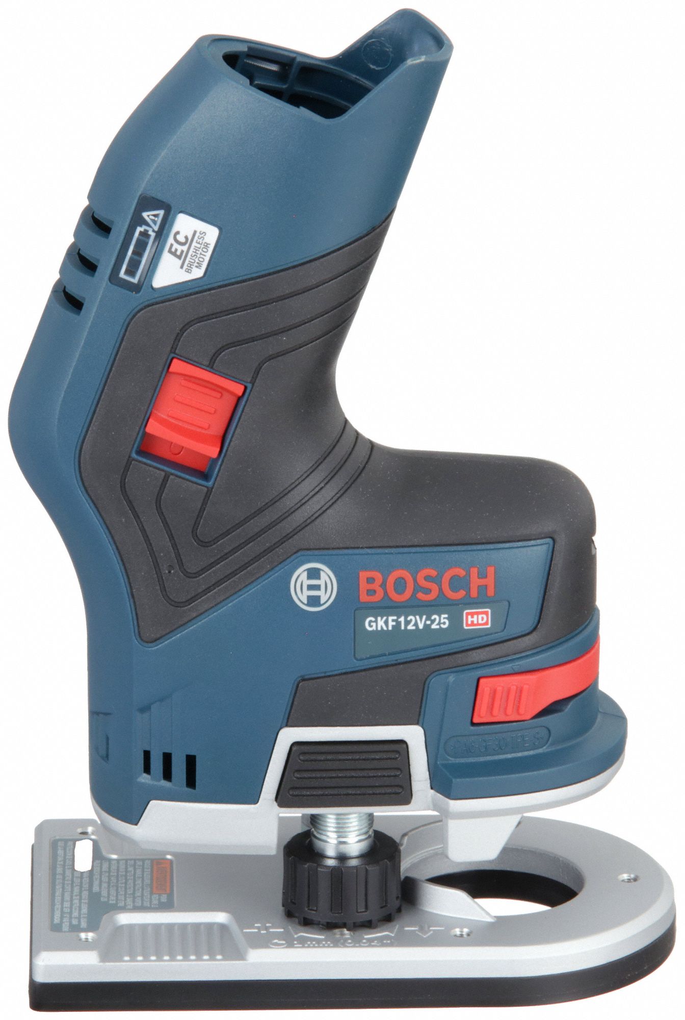 BOSCH Cordless Compact Router: 12V MAX, Bare Tool, Fixed Base, 0.25 hp ...