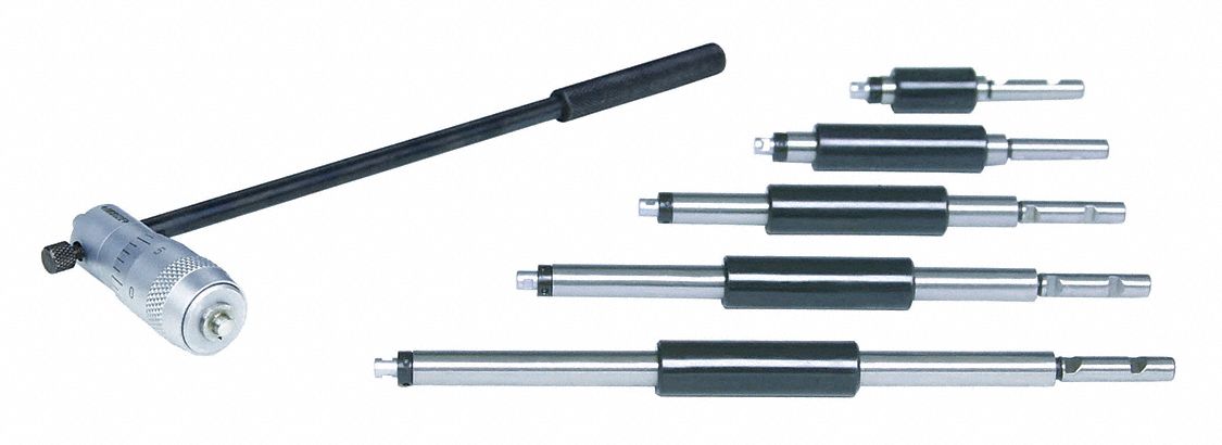 INSIZE, 8 in to 20 in, 1 Micrometers, Mechanical Tubular-Rod Inside ...