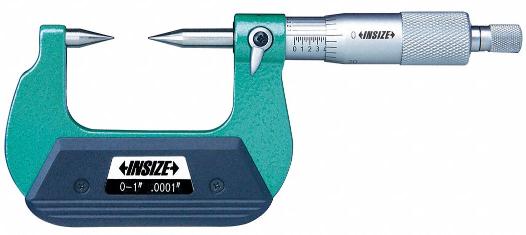 INSIZE, 3 in to 4 in, Mechanical, Mechanical Point Micrometer - 462V04 ...